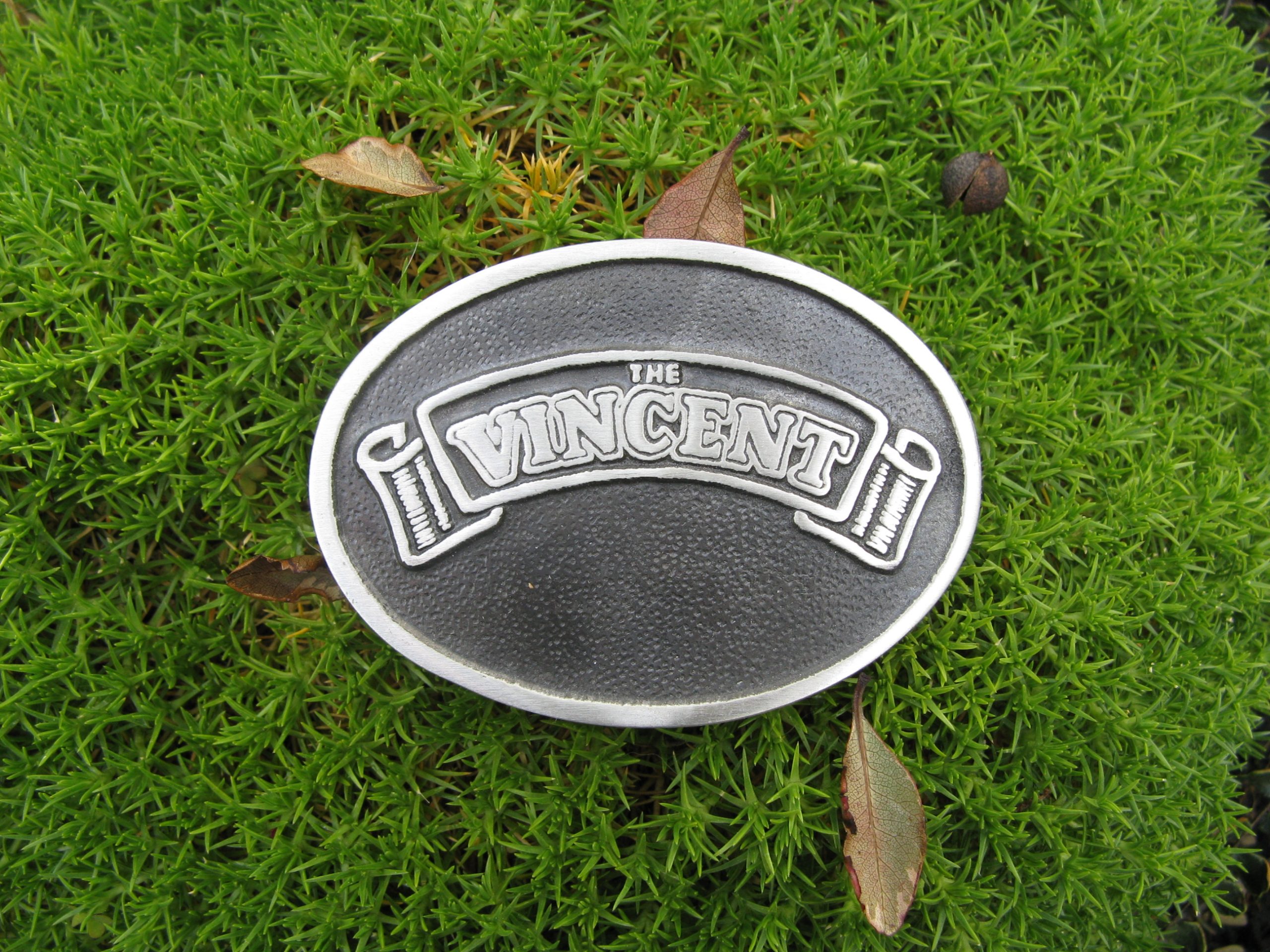 VINCENT LOGO BELT BUCKLE
